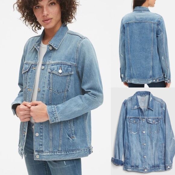 GAP | Jackets & Coats | Nwtgapboyfrienddenimjacket | Poshmark